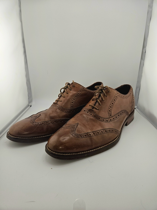 Cole Haan | Shoes | Cole Haan Mens Brown Leather Wingtip Oxford Dress ...